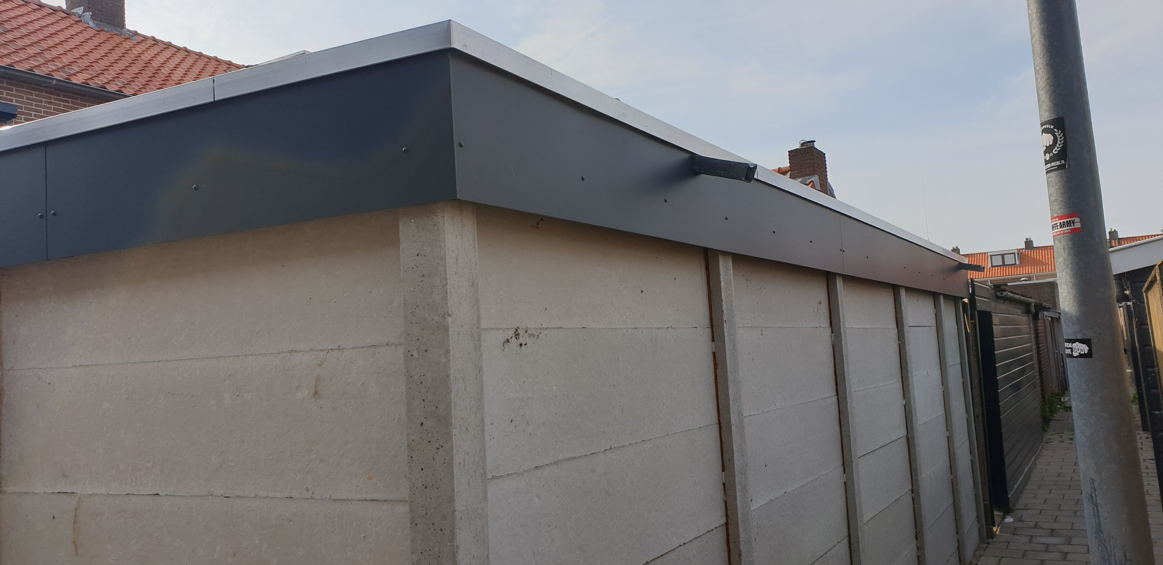 Overkapping achterstraat - Timmerbedrijf Vlot